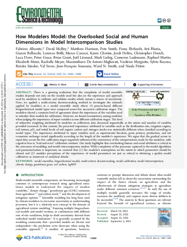 (PDF) How Modelers Model: the Overlooked Social and Human Dimensions in ...