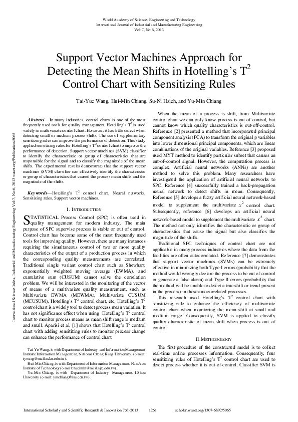 (PDF) Support Vector Machines Approach for Detecting the Mean Shifts in Hotelling-s T2 Control ...