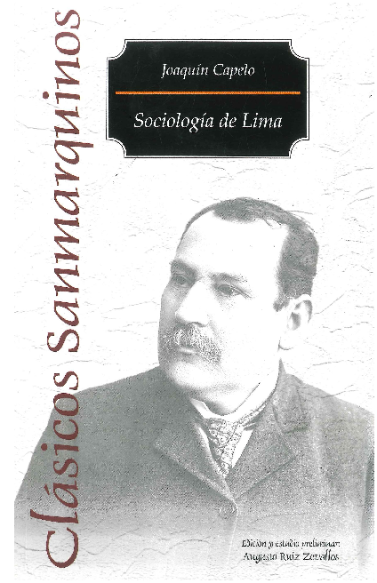(PDF) SOCIOLOGÍA DE LIMA DE JOAQUÍN CAPELO