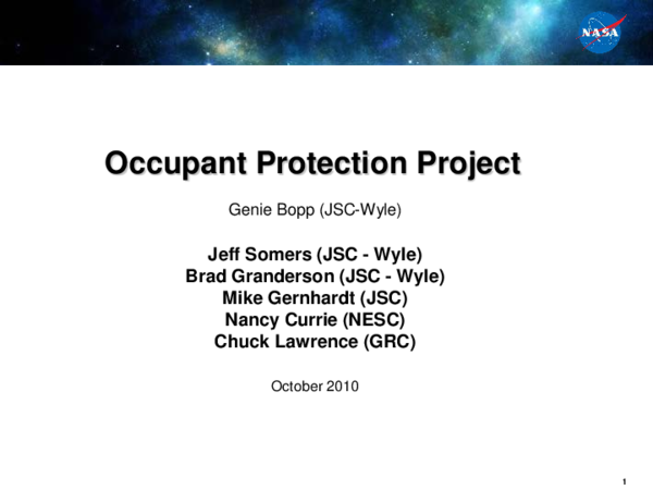 (PDF) Occupant Protection Project