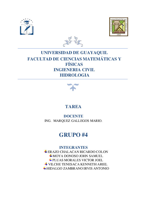 (PDF) Ejercicios Resueltos de Hidrología: Caudal Pico, Método del ...