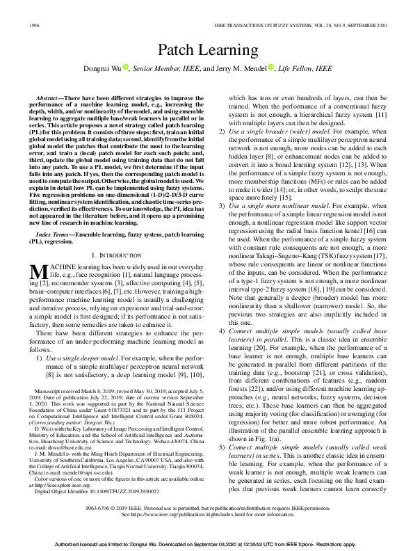 (PDF) Patch Learning