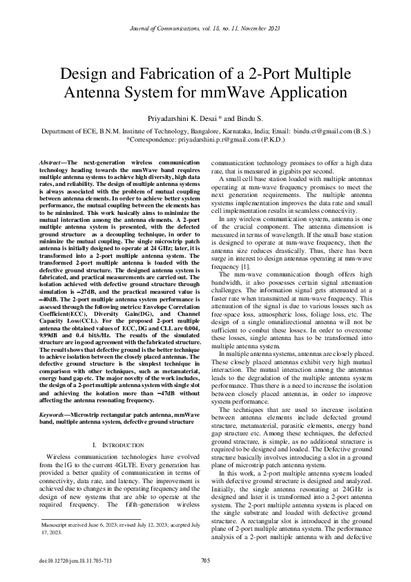 (PDF) Design and Fabrication of a 2-Port Multiple Antenna System for ...