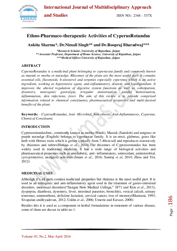 (PDF) International Journal of Multidisciplinary Approach and Studies ...