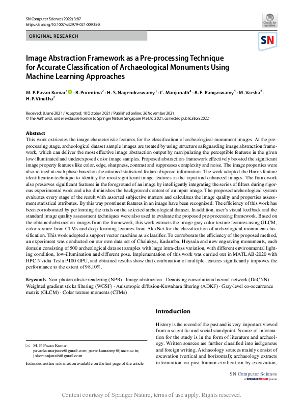 (PDF) Image Abstraction Framework as a Pre-processing Technique for Accurate Classification of ...
