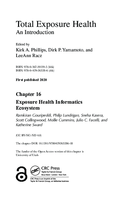(PDF) Exposure Health Informatics Ecosystem