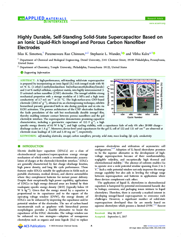 (PDF) Highly Durable, Self-Standing Solid-State Supercapacitor Based on an Ionic Liquid-Rich ...