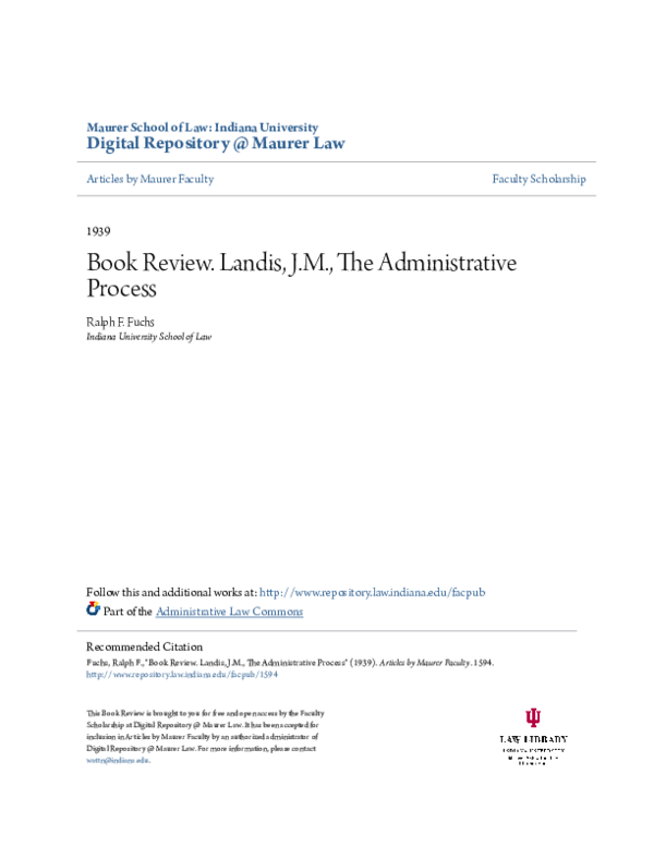 (PDF) The Administrative Process