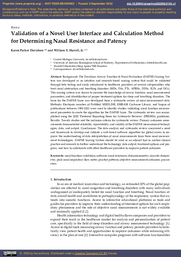 (PDF) Validation of a Novel User Interface and Calculation Method For ...