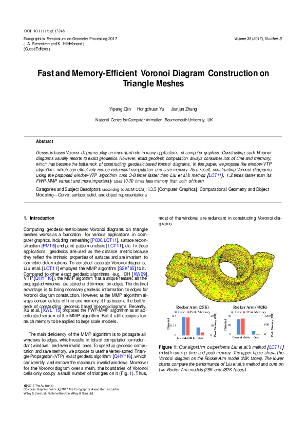(PDF) Fast and Memory-Efficient Voronoi Diagram Construction on ...