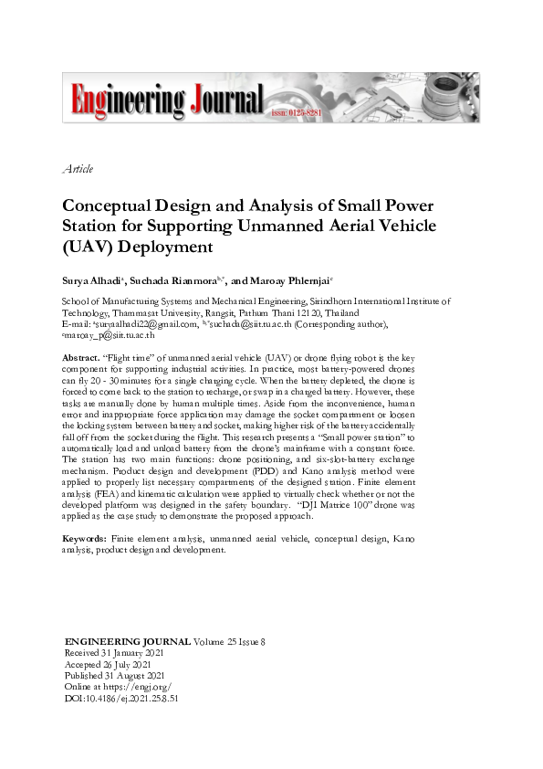 (PDF) Conceptual Design and Analysis of Small Power Station for ...