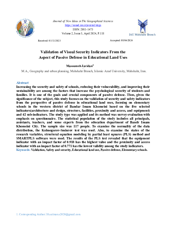 (PDF) Validation of Visual Security Indicators From the Aspect of ...