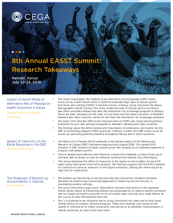 (PDF) Impact of Amref Model of Alternative Rite of Passage on Health ...