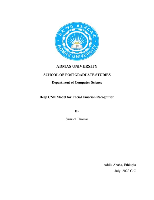 (PDF) Samuel Thomas Yadesa | Samuel Thomas - Academia.edu