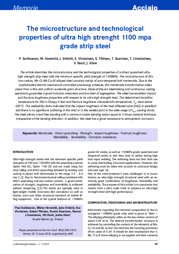 (PDF) The microstructure and technological properties of ultra high ...