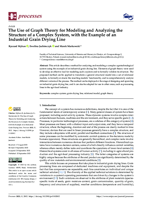(PDF) The Use of Graph Theory for Modeling and Analyzing the Structure ...