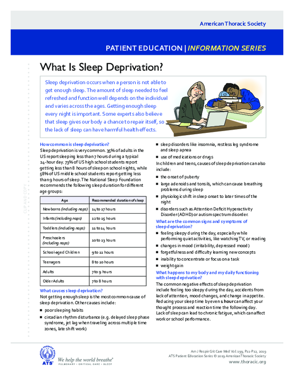 (PDF) What Is Sleep Deprivation?