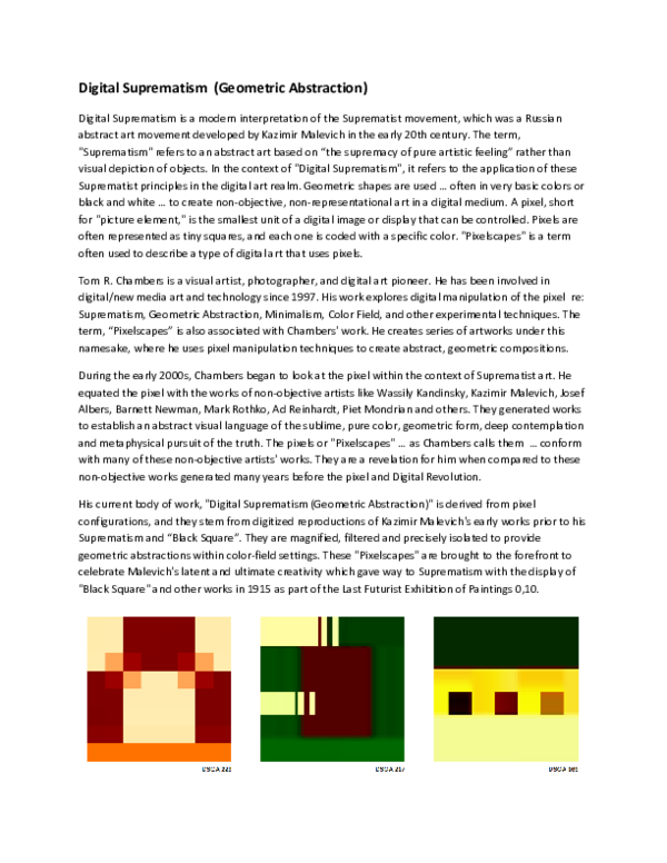 (PDF) Digital Suprematism (Geometric Abstraction)