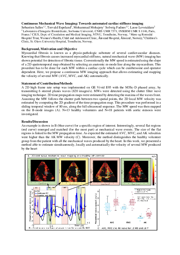 (PDF) Continuous Mechanical Wave Imaging: Towards automated cardiac ...