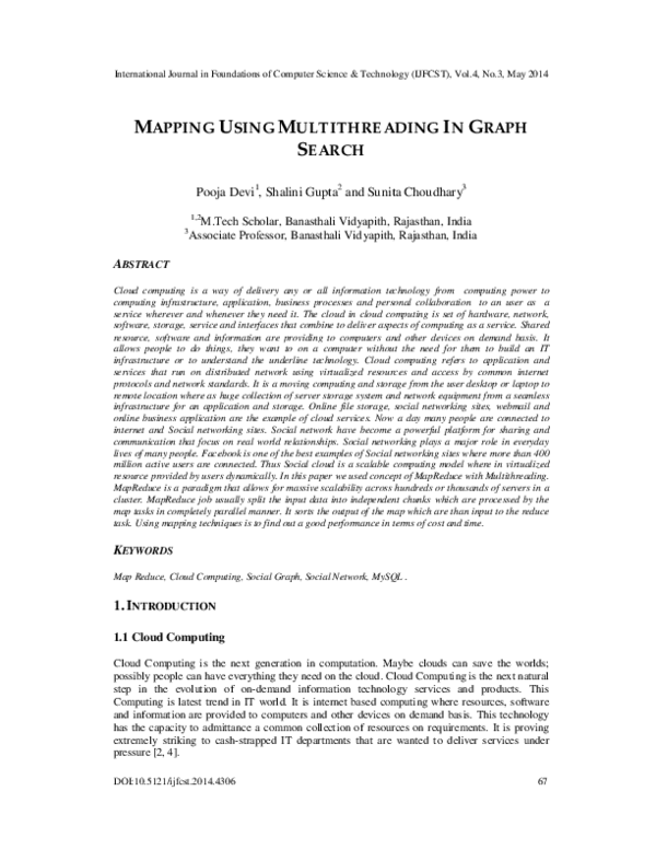 (PDF) Mapping Using Multithreading In Graph Search