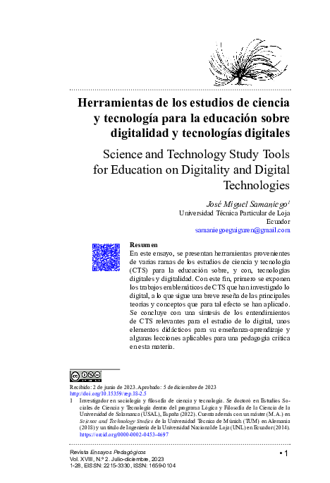 (PDF) Herramientas de los estudios de ciencia y tecnología para la ...