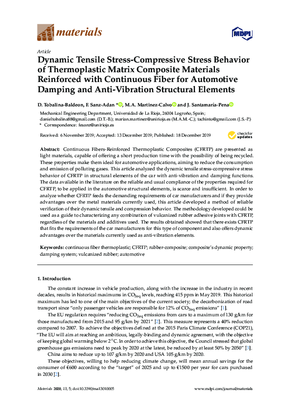 (PDF) Dynamic Tensile Stress-Compressive Stress Behavior of ...