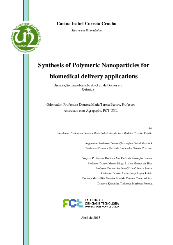 Pdf Synthesis Of Polymeric Nanoparticles For Biomedical Delivery Applications