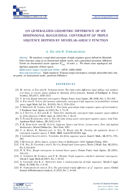 (PDF) On generalized geometric difference of six dimensional rough ...