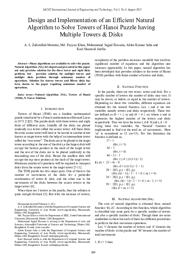 (PDF) Design and Implementation of an Efficient Natural Algorithm to ...