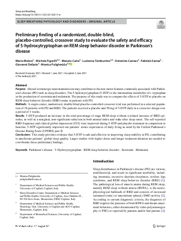 (PDF) Preliminary finding of a randomized, double-blind, placebo ...