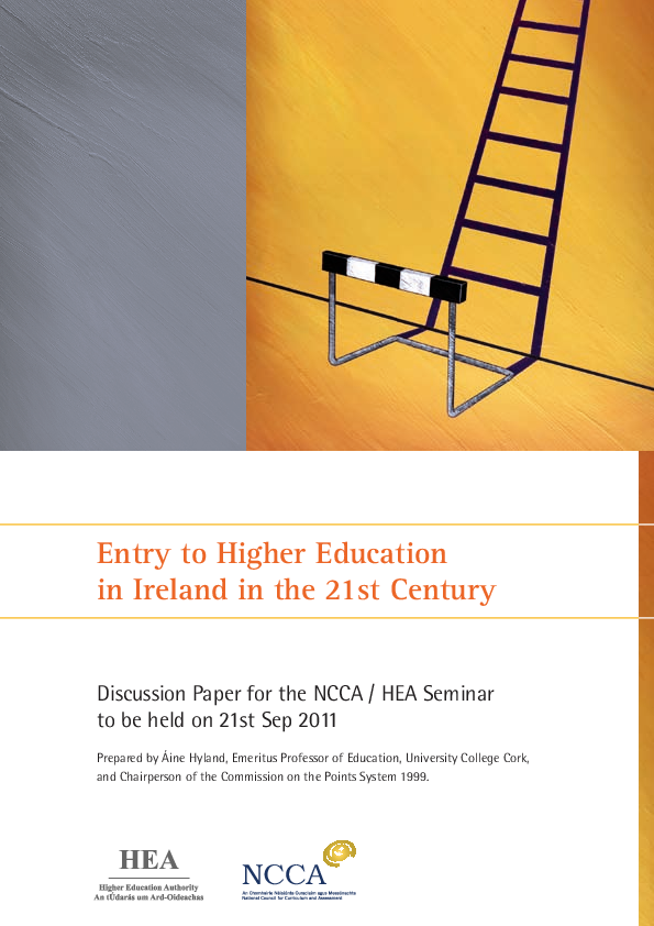 (PDF) Entry to higher education in Ireland in the 21st century
