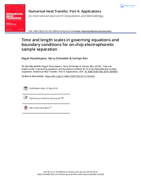 (PDF) Time and length scales in governing equations and boundary ...