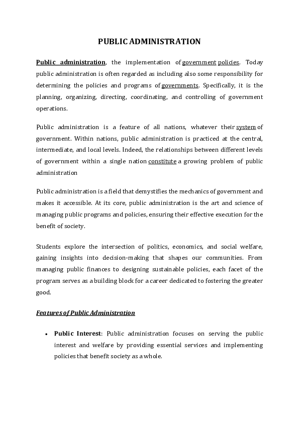 (PDF) PUBLIC ADMINISTRATION