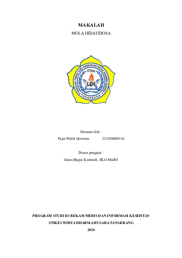 (PDF) MOLA HIDATIDOSA DISEASE