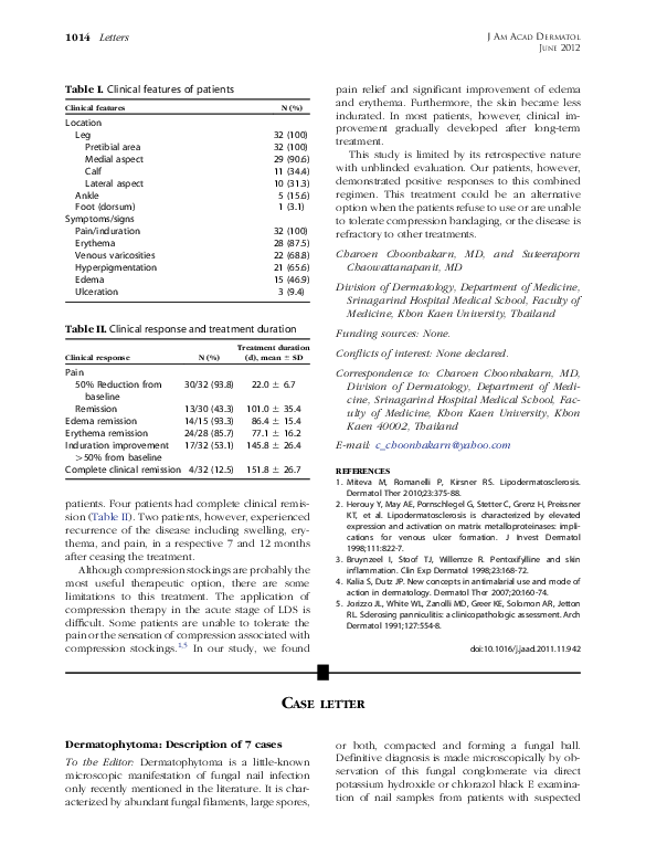 (PDF) Dermatophytoma: Description of 7 cases