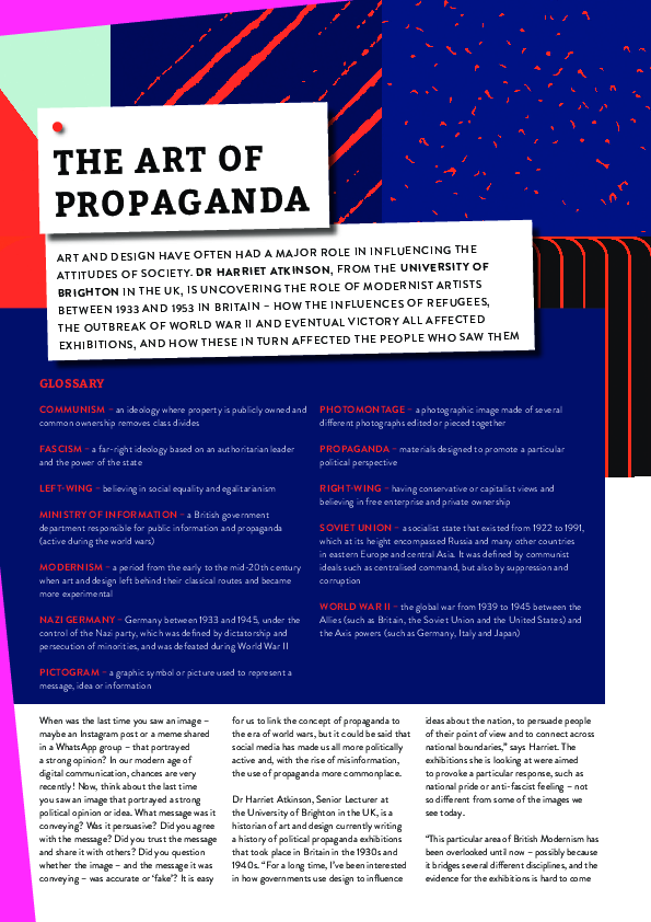 (PDF) The art of propaganda