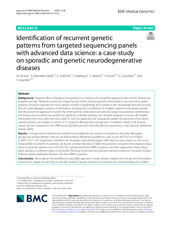 (PDF) Identification of Recurrent Genetic Patterns From Targeted ...