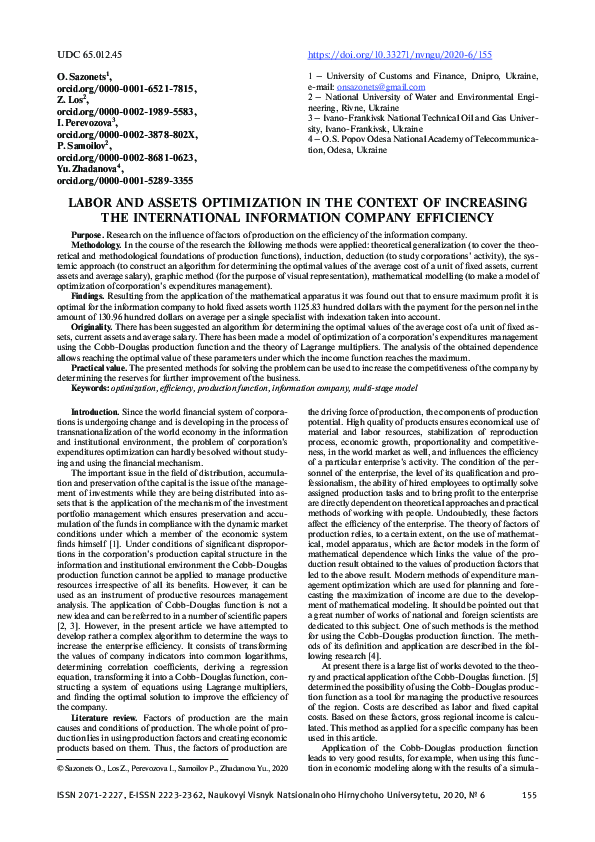 (PDF) Labor and assets optimization in the context of increasing the international information ...