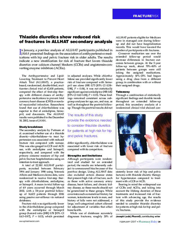 (PDF) Thiazide diuretics show reduced risk of fractures in ALLHAT ...