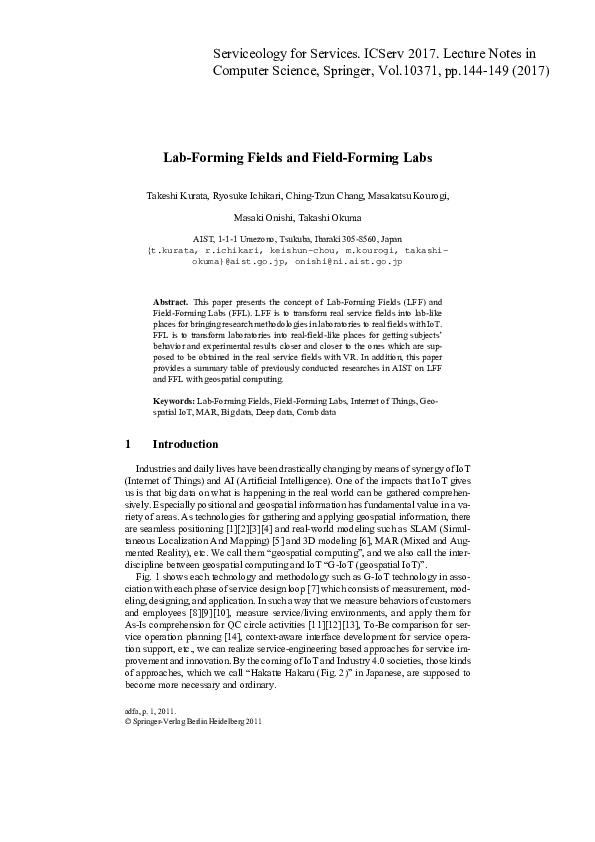 (PDF) Lab-Forming Fields and Field-Forming Labs