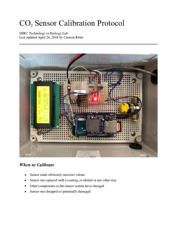 (PDF) K-30 Calibration Protocol
