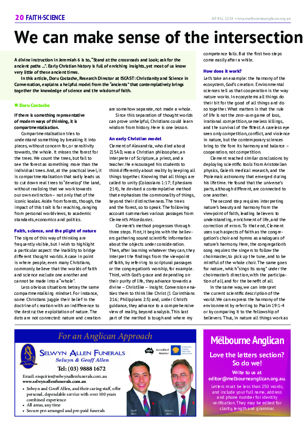 (PDF) We can make sense of the intersection of faith and science