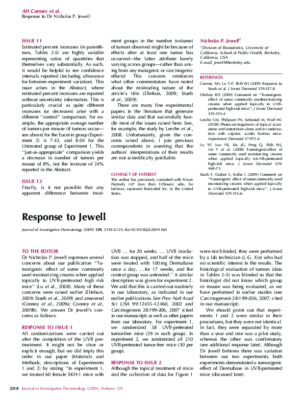 (PDF) Response to Jewell