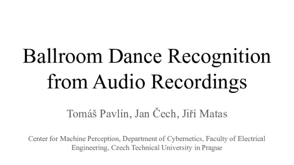 (PDF) Ballroom Dance Recognition from Audio Recordings