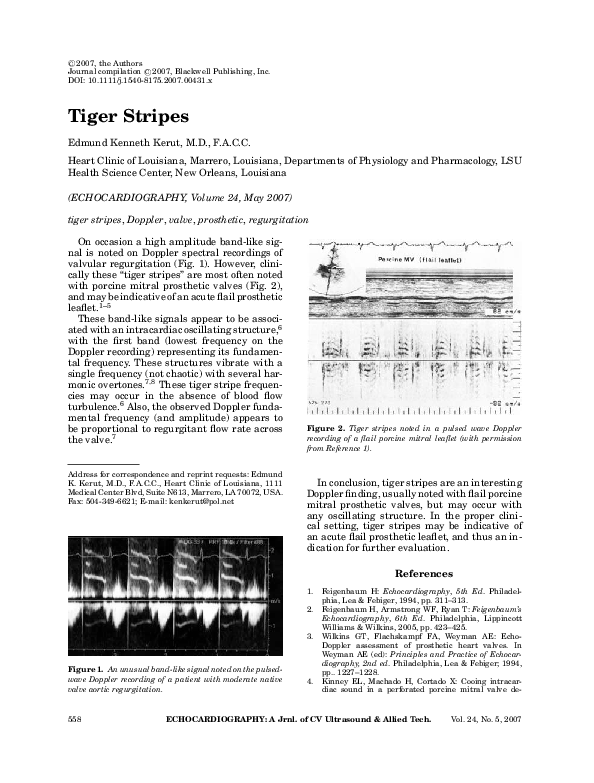(PDF) Tiger Stripes