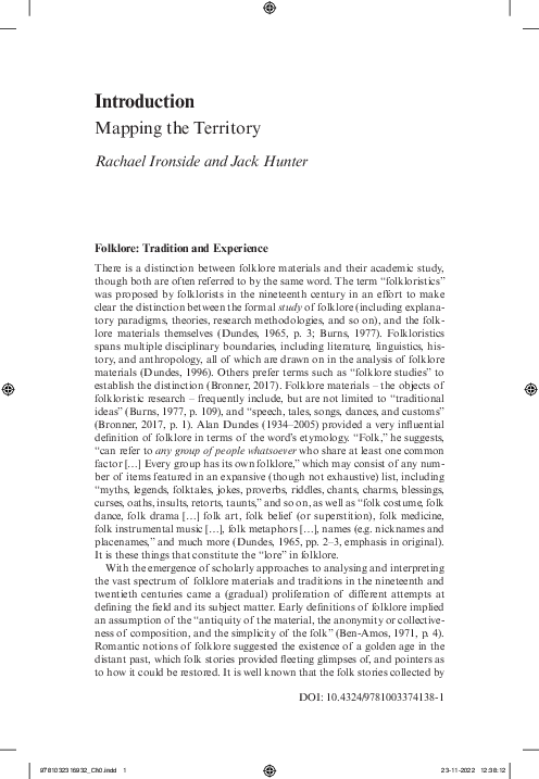 (PDF) Introduction: Mapping the Territory