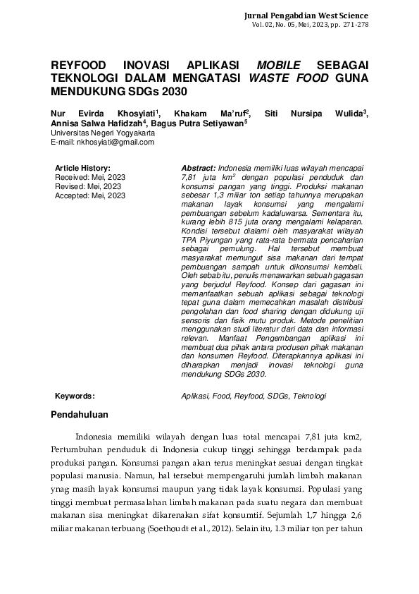 (PDF) REYFOOD INOVASI APLIKASI MOBILE SEBAGAI TEKNOLOGI DALAM MENGATASI ...