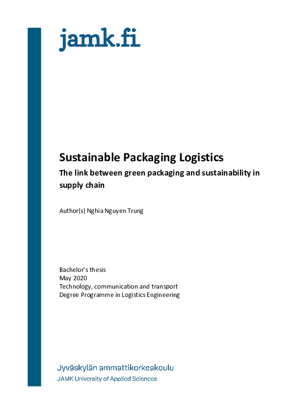 (PDF) Sustainable Packaging Logistics: The link between green packaging ...