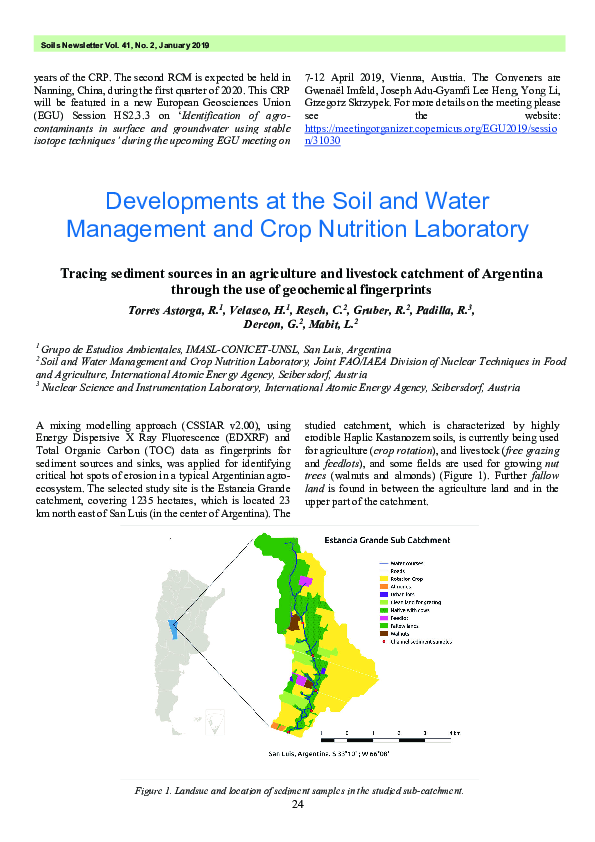 (PDF) Tracing sediment sources in an agriculture and livestock ...