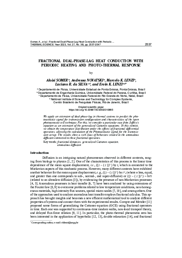 (PDF) Fractional dual-phase-lag heat conduction with periodic heating ...